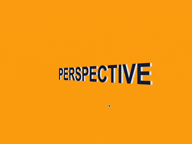 CSS Perpective Text Effect