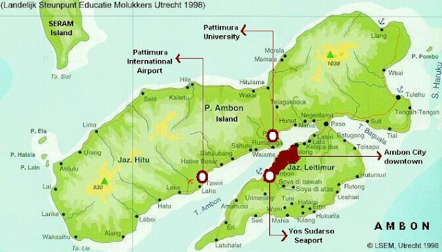 KOTA AMBON MANISE: PETA PULAU AMBON