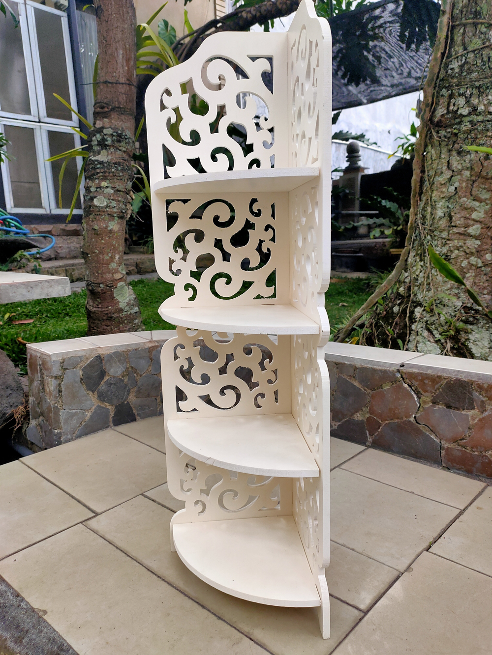 Din Antik: Rak Interior Desain Moderen Minimalis PVC Borad