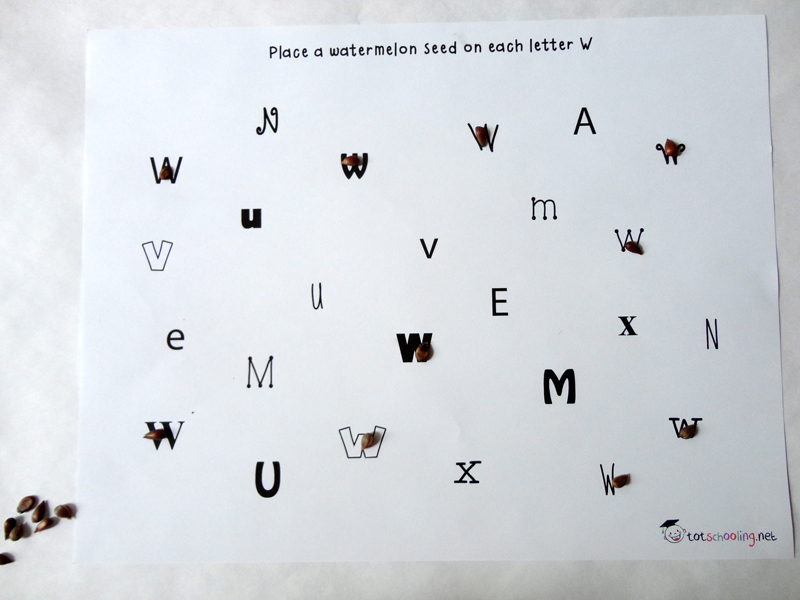 Watermelon Seed Fine Motor Activities | Totschooling - Toddler ...