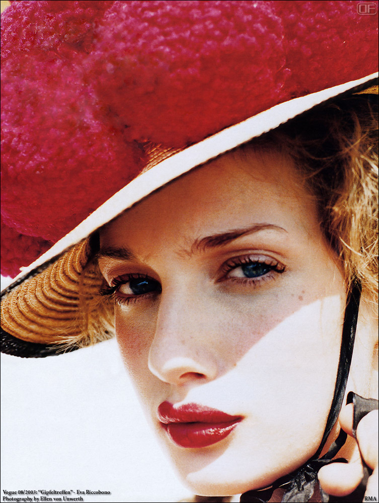 Modelle Italiane,: Eva Riccobono on Vogue Germany by Ellen von Unwerth