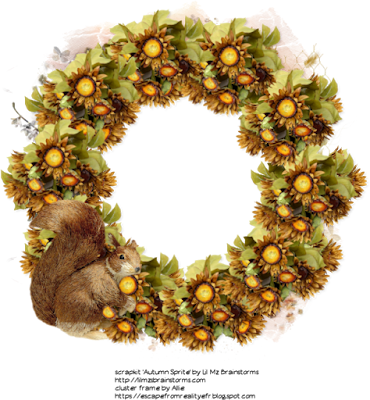 Escape From Reality Blog: FTU 'Autumn Sprite' Cluster Frames LMB