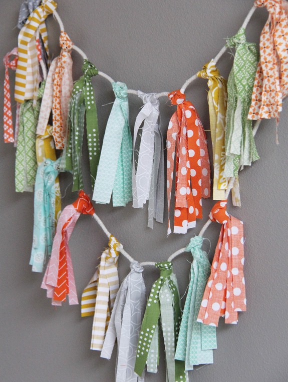 Scrappy Fabric Garland