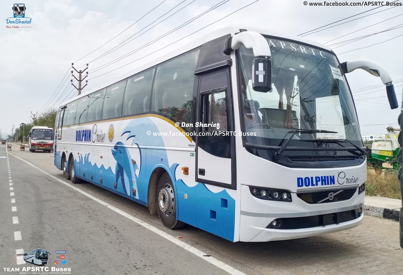 APSRTC DOLPHIN CRUISE BUS | VOLVO B11R 14.5m Multi Axle.