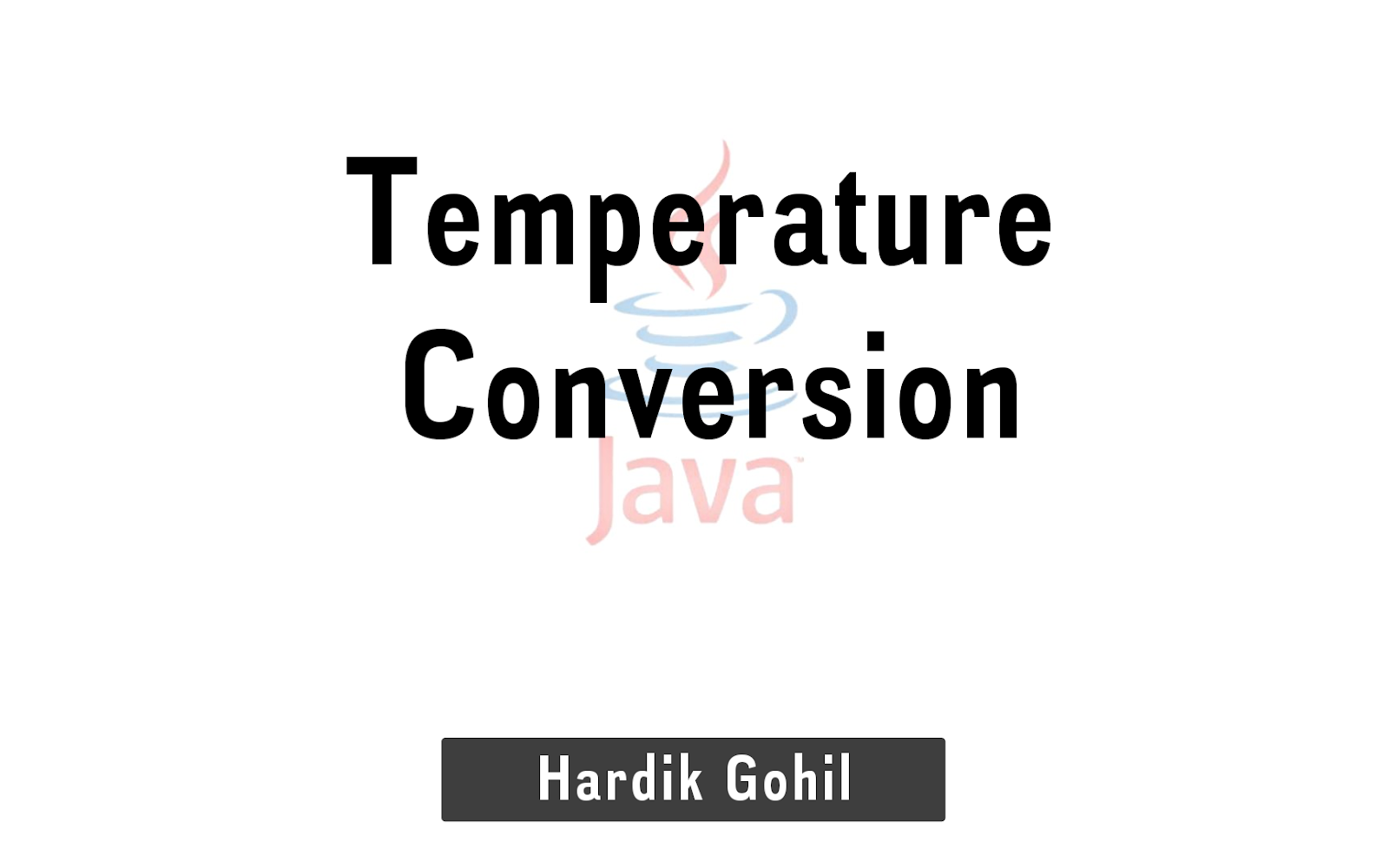 Java Program For Temperature Conversion Java Program For Temperature Conversion
