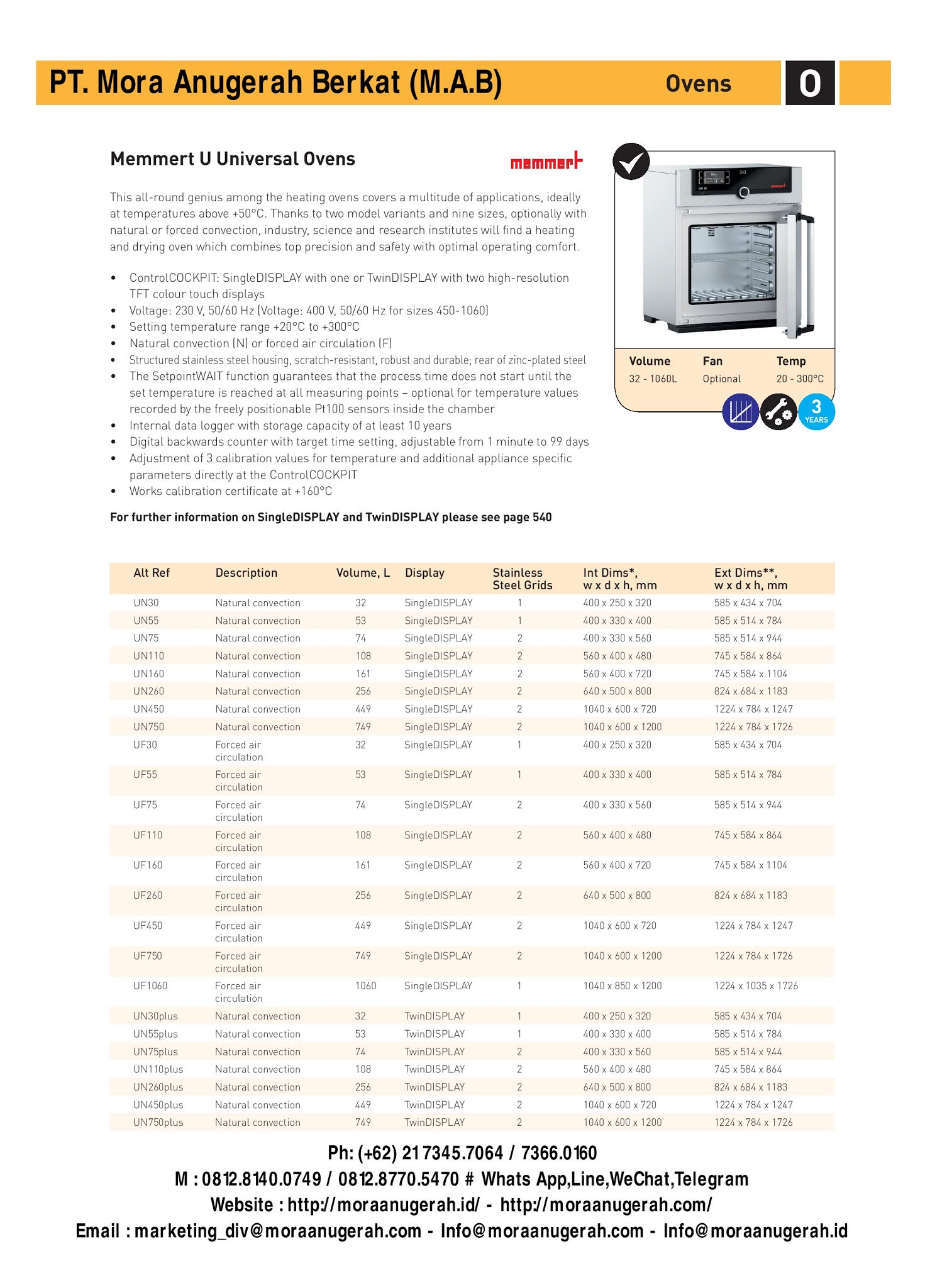 Kalibrasi MEMMERT Universal Oven di Jakarta – Supplier Alat Laboratorium