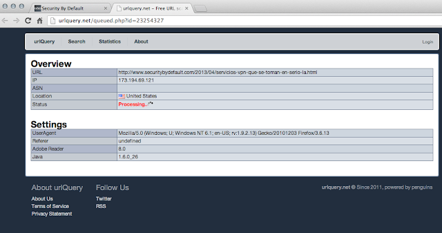 Extensión de Chrome para análisis online de malware con UrlQuery ...