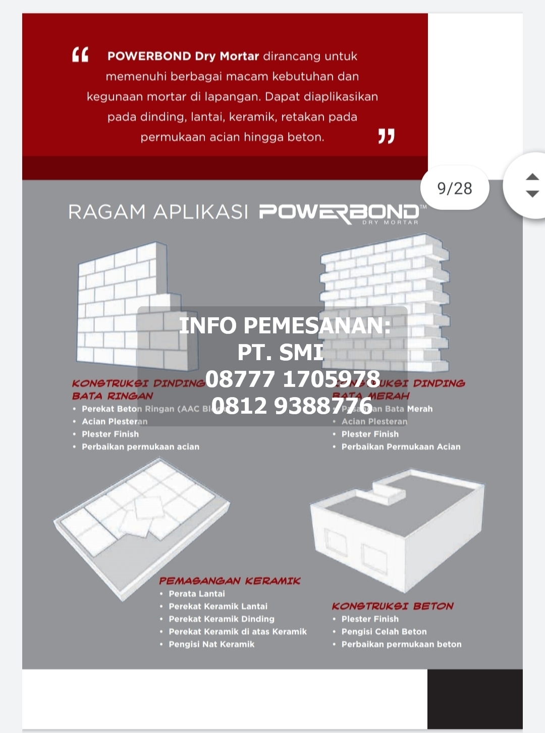 Bata Ringan AAC Murah Berkualitas - Setara merk Hebel: POWERBOND Semen ...