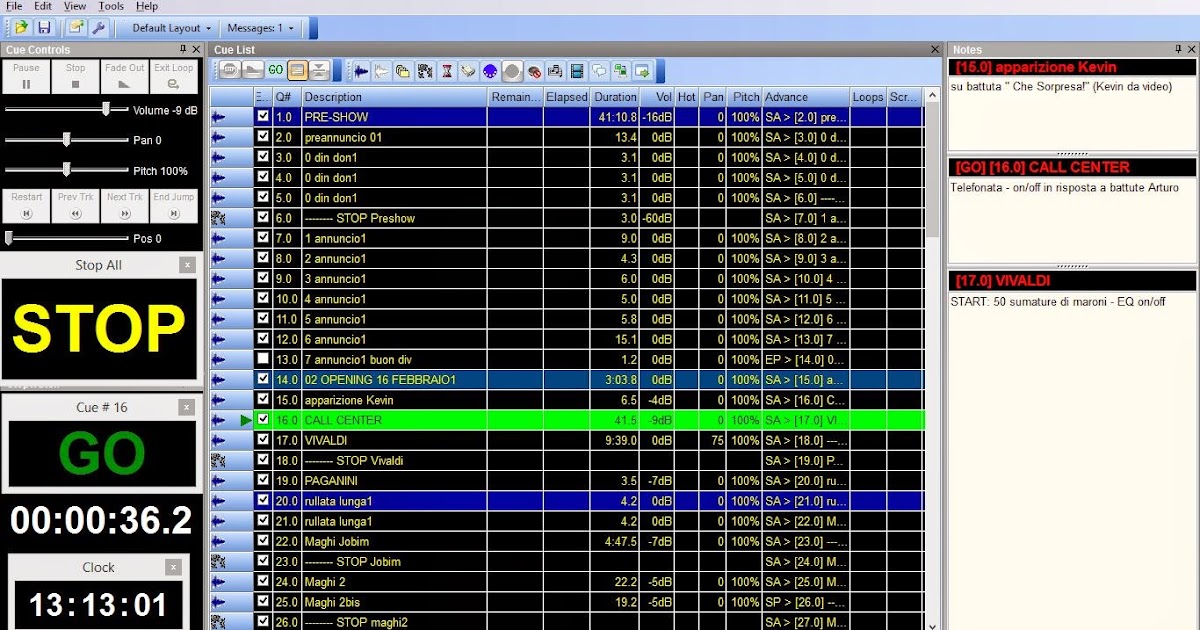 Desde la Tramoya : Multiplay lanza audio cues (uso teatro).