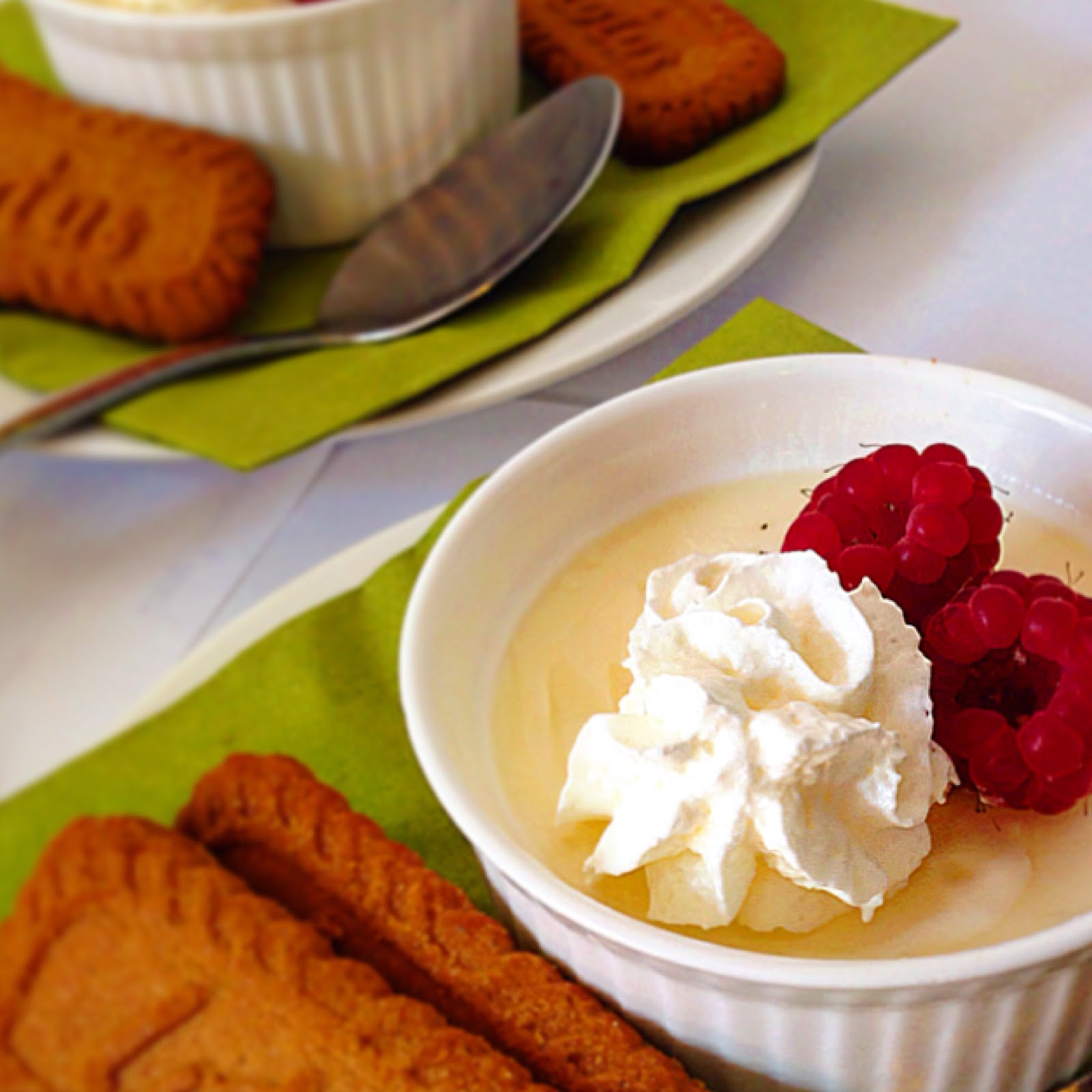 Baking is Love: lemon posset with raspberries.