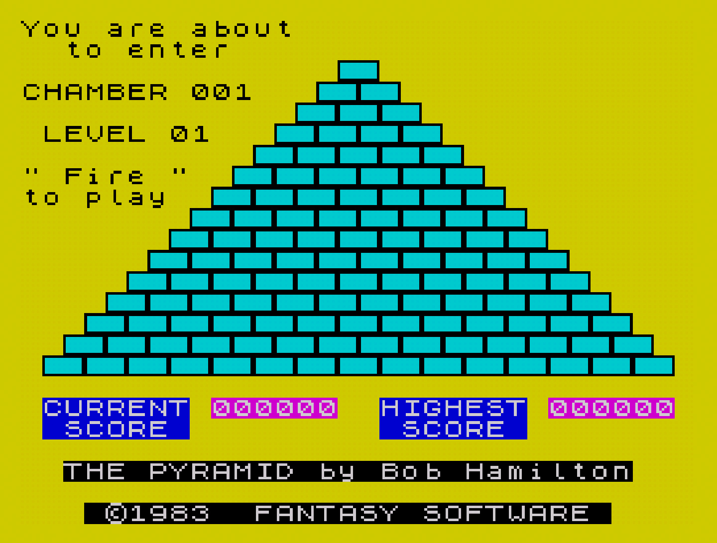 Indie Retro News: The Pyramid - A 1983 ZX Spectrum game by Fantasy ...