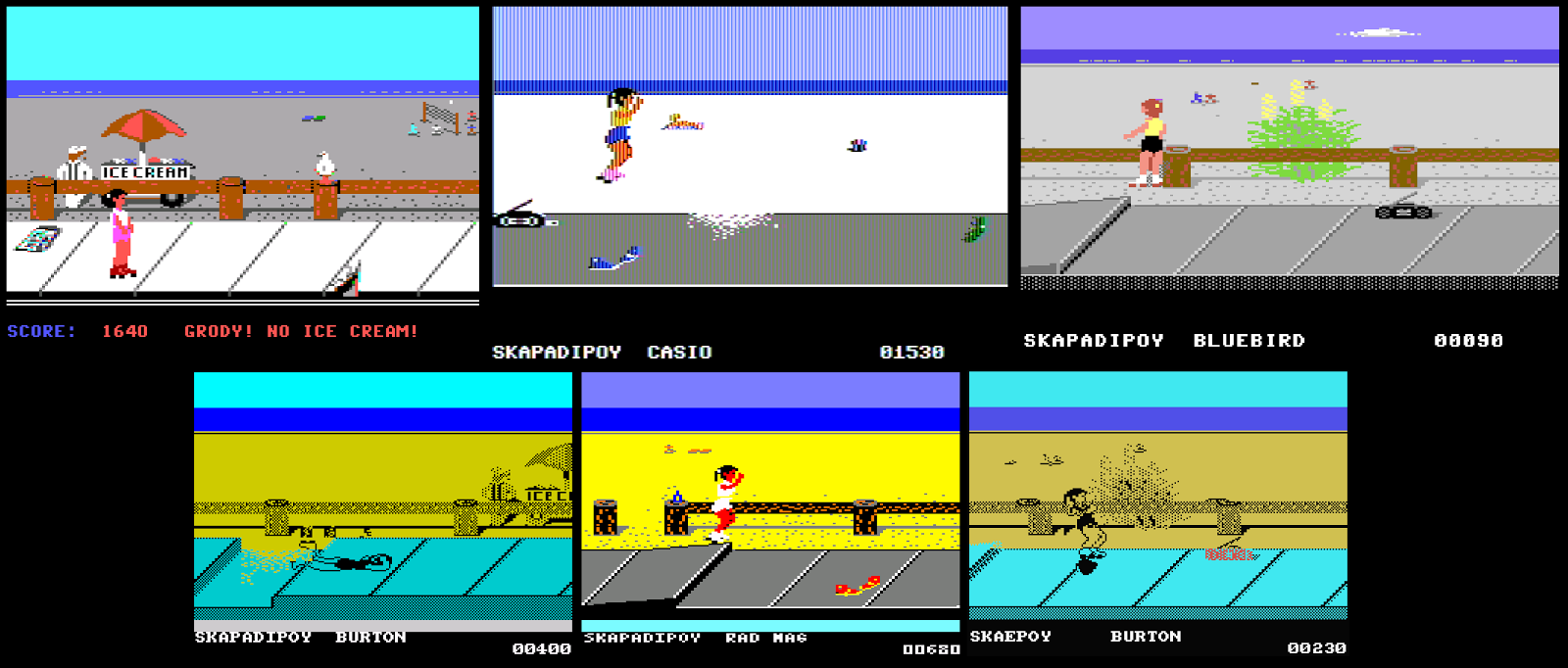 FRGCB - Finnish Retro Game Comparison Blog: California Games (Epyx/US Gold, 1987) - Part 2
