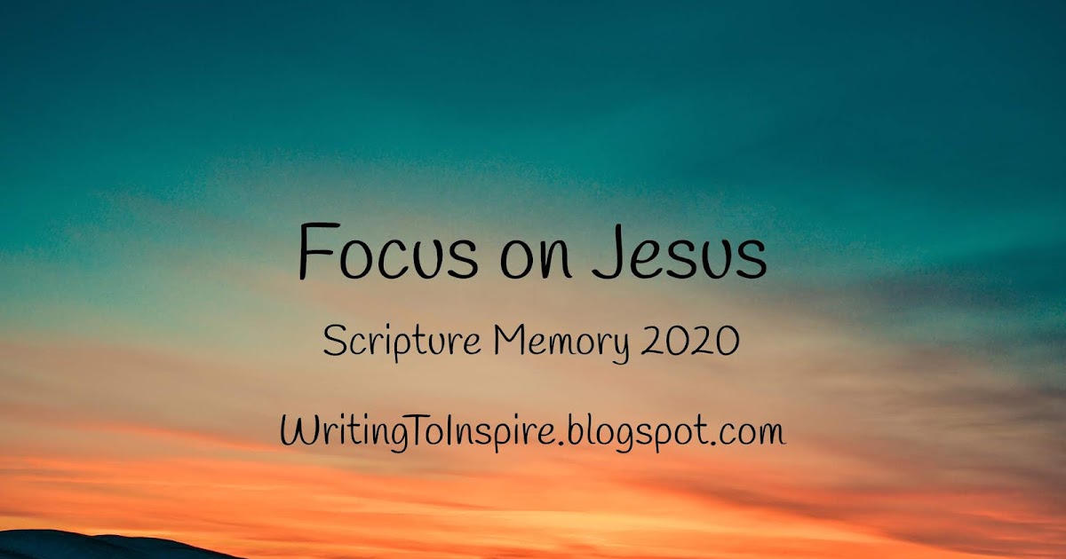 Focus on Jesus {Scripture Memory 2020} ~ Christian Bookshelf Reviews