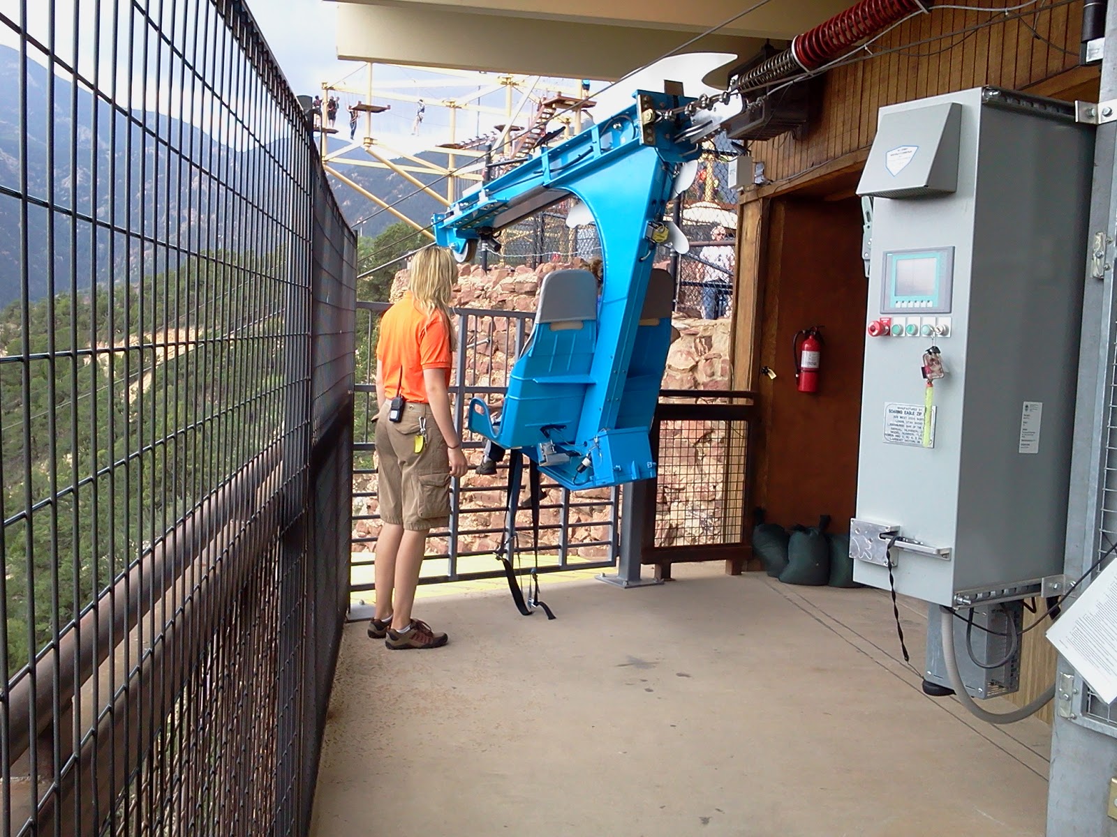 Ziplining Across the USA: Saturday August 3 Bat-a-Pult at Cave of the Winds