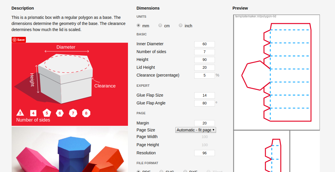 Concretedog: 10 minute make; Laser-cut Polygon Box
