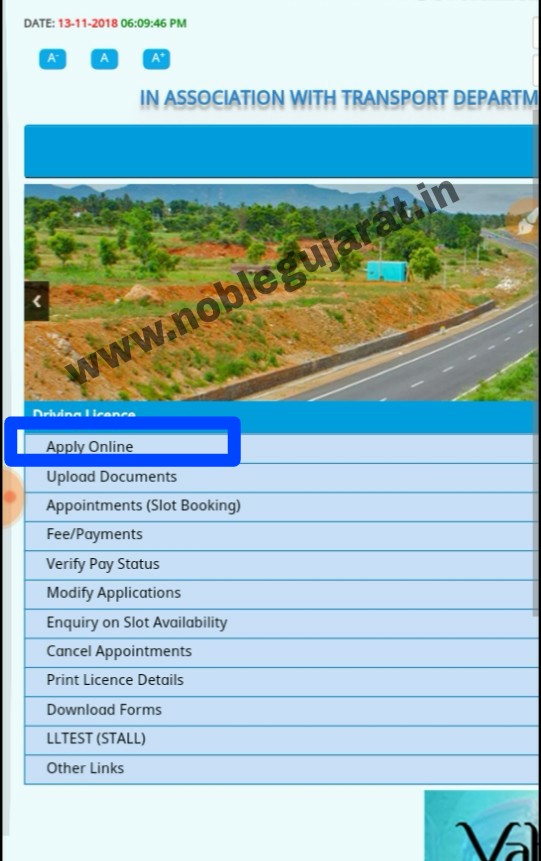 Online Apply Driving License Application Form Process Step by Step ...