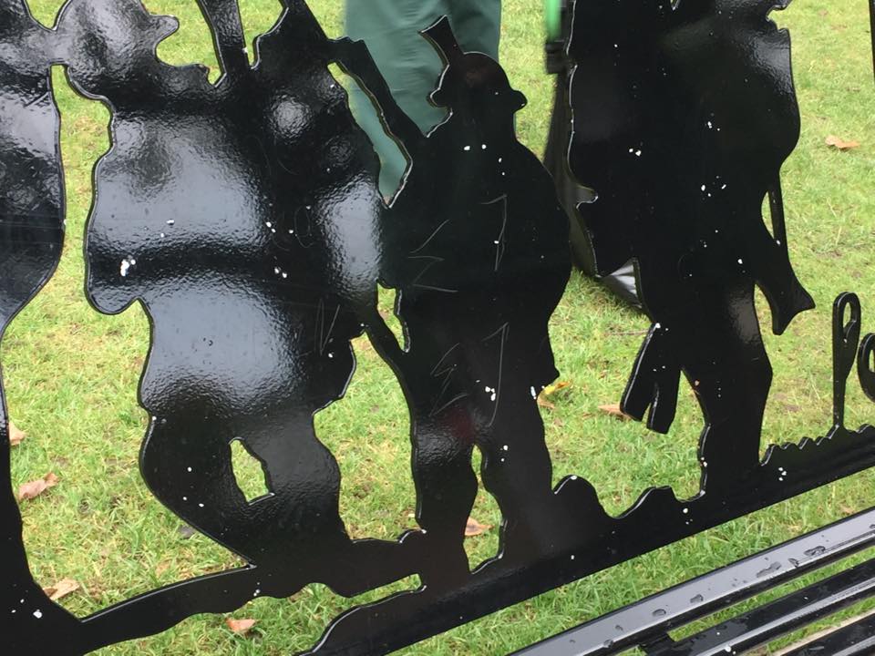 Other Side of Solihull: Anger as Marston Green memorial bench is defaced