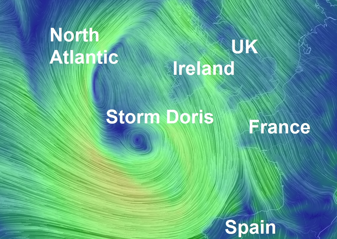 The Big Wobble : Jet Stream pulls massive storm system toward the UK ...
