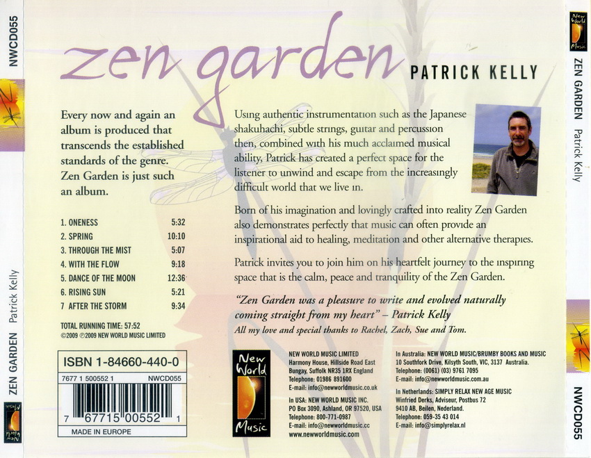 [New Age/Meditative] Patrick Kelly - Zen Garden (2009) [WAV]