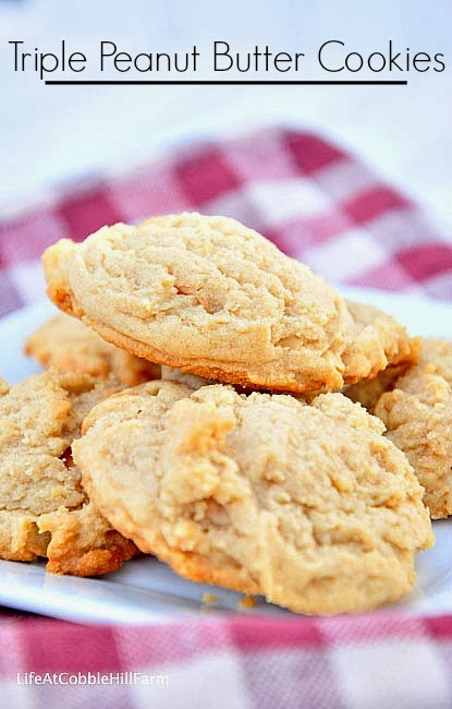 Triple Peanut Butter Cookies | Life At Cobble Hill Farm