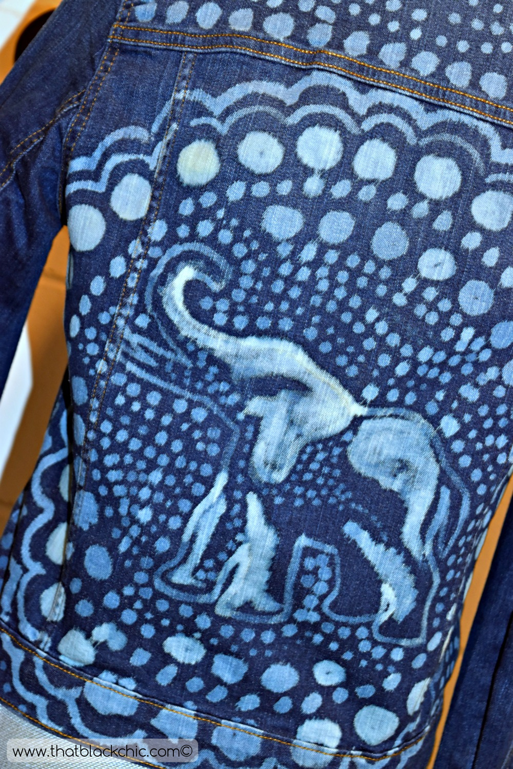 DIY Bleach Design on Denim | That Black Chic