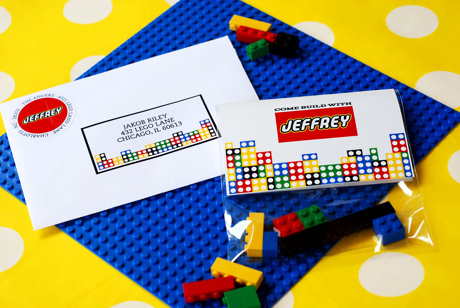 New to the Shop - A Modern Lego Invitation - Anders Ruff Custom Designs ...
