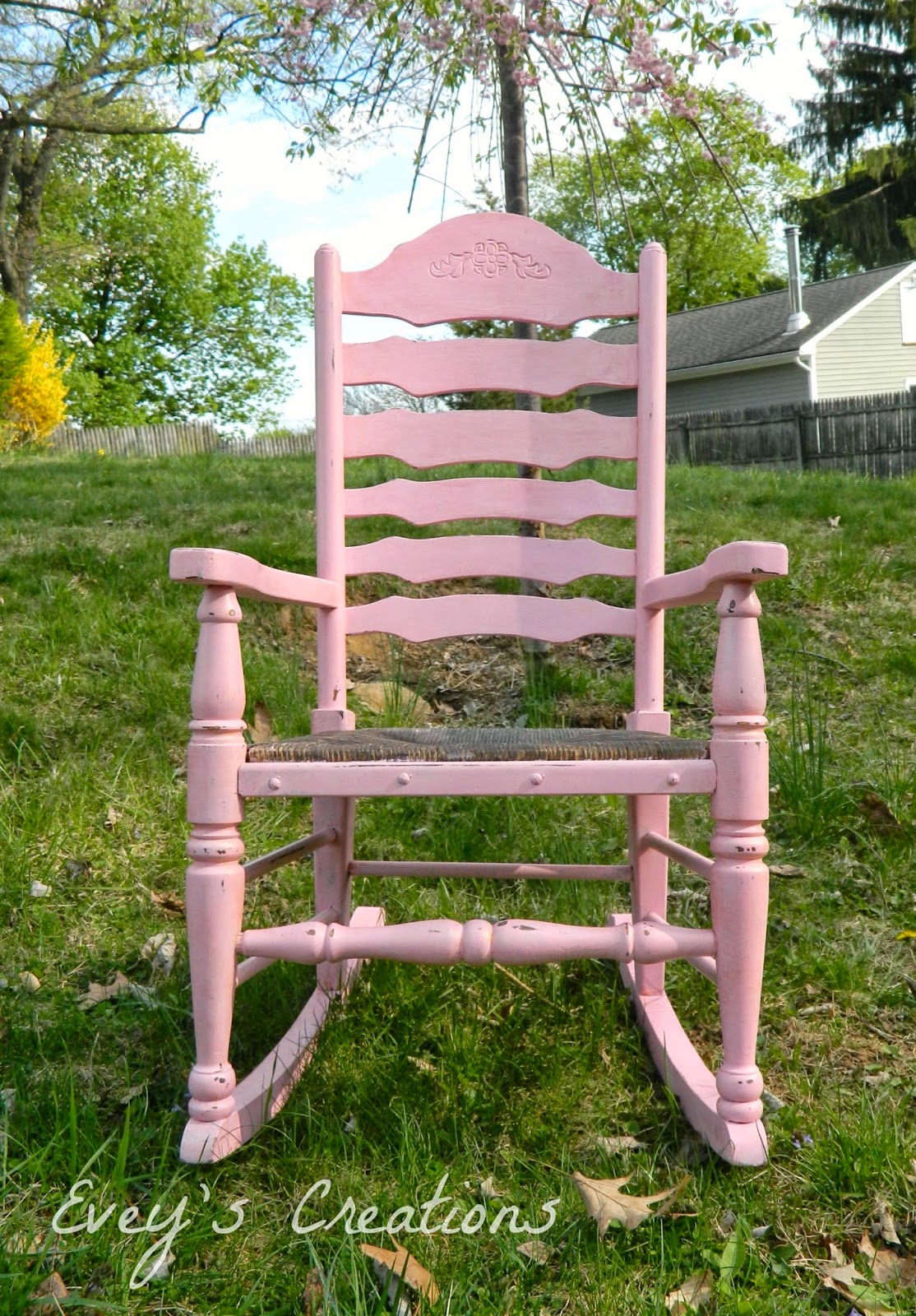 Evey's Creations: "Inspired by Mom" Rocking Chair Redo- The Fab ...