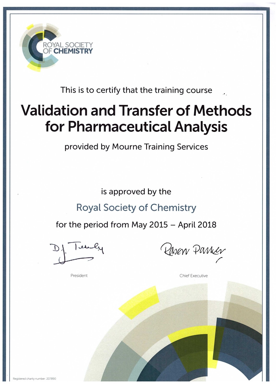 Mourne Training Services: 'Validation & Transfer of Methods for ...