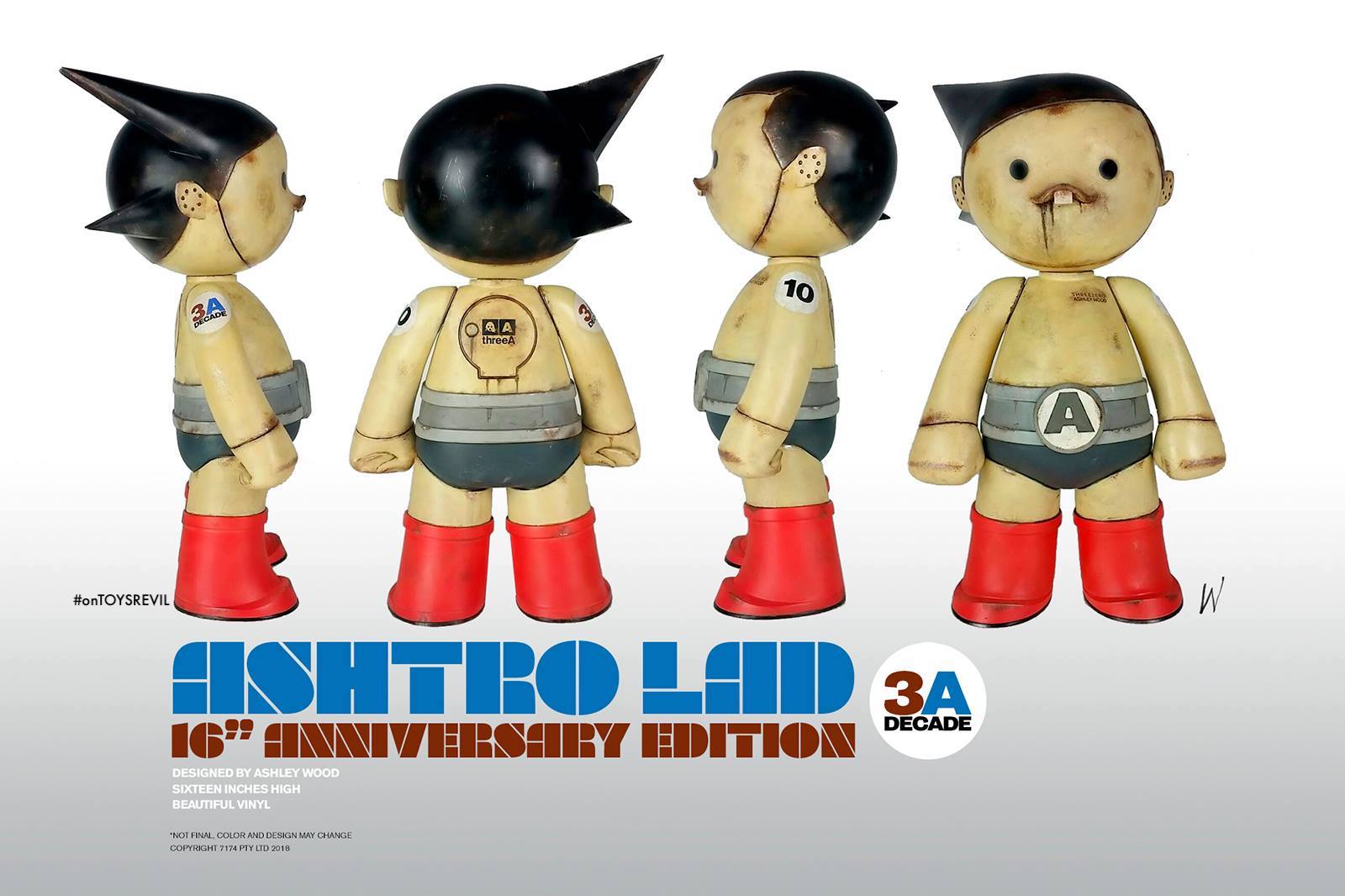 Introducing ASHTRO LAD by Ashley Wood x 3A Toys for 10th Anniversary of 3A