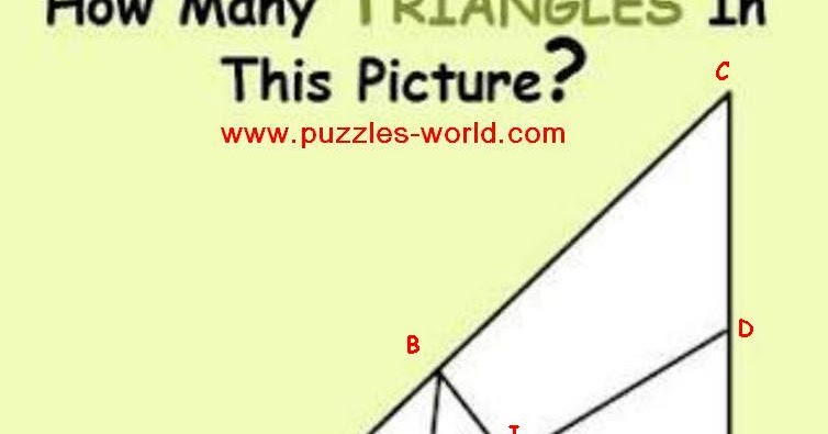How many Triangles in this Picture ? | Puzzles World