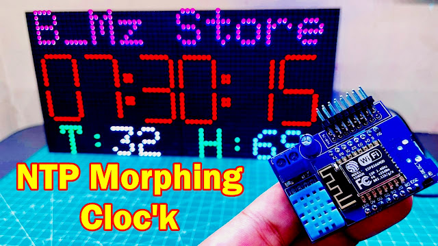 Membuat NTP Morphing Clock ESP8266 + DHT11 - Dicky B_Mz