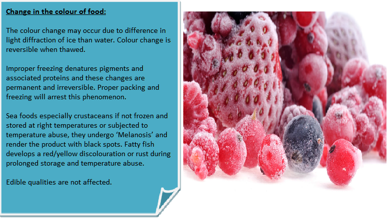 The Green Serviette: Defects in food due to Cold Storage