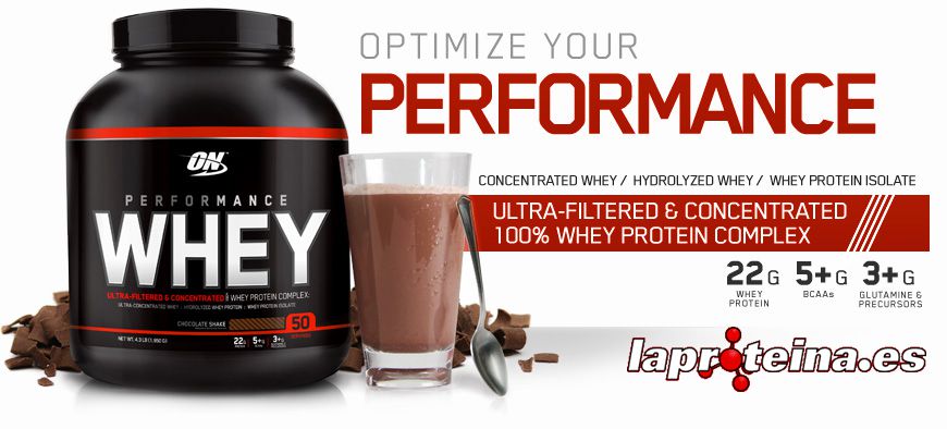 SUPLEMENTOS DEPORTIVOS: Performance Whey 2,3 kg Optimun Nutrition
