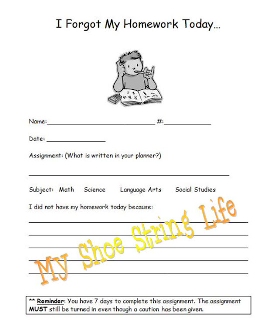 Let's hear it for... Homework! | My Shoestring Life