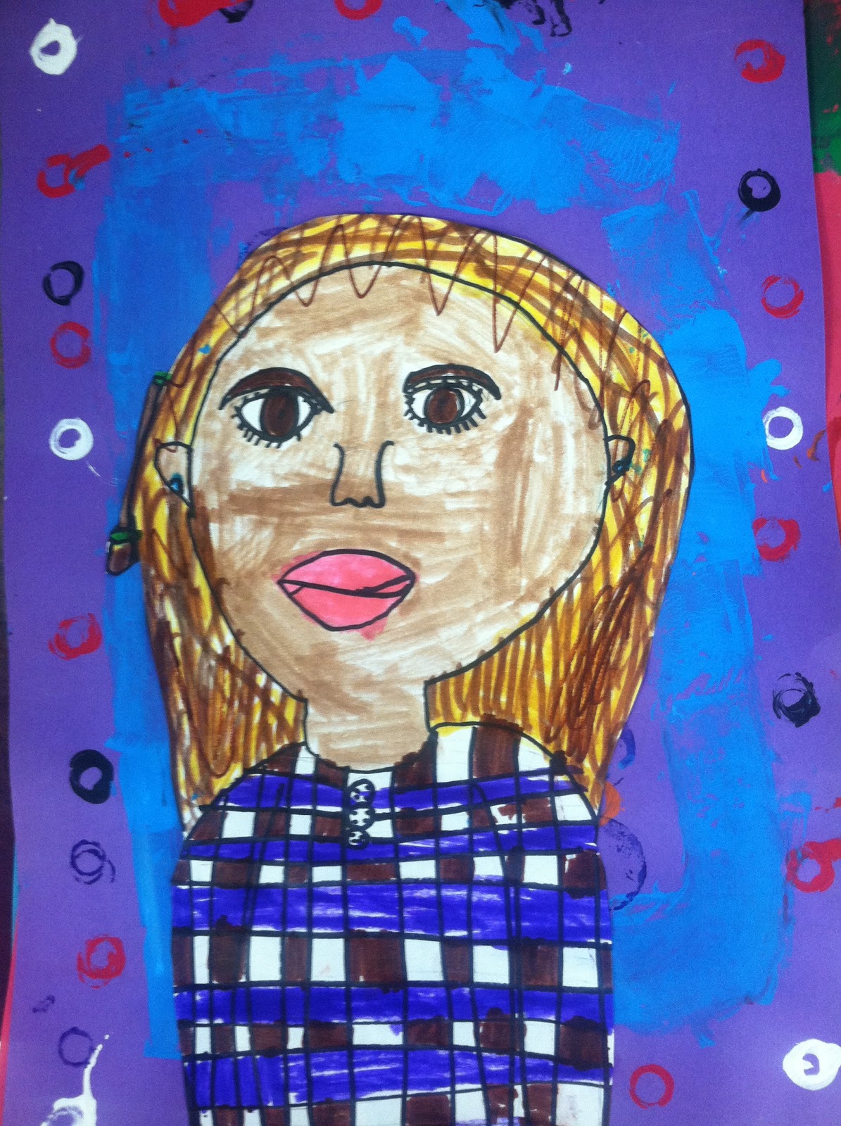 Hedke Art Room: 1st Grade Self-Portraits