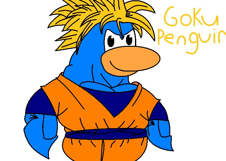 dibujos: dragonball versiòn pinguino y imagenes de ironman y naruto