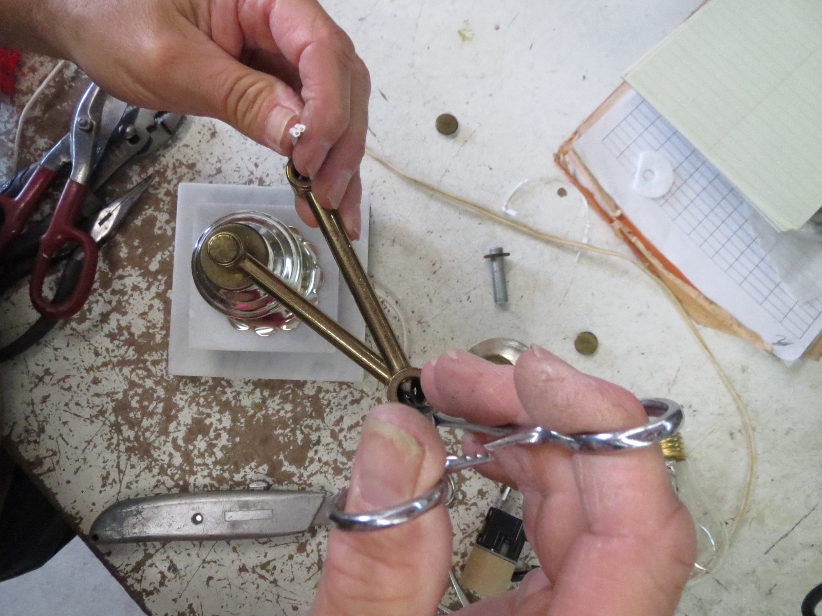 Lamp Parts and Repair | Lamp Doctor: Swivel Arm Table Lamp with Turn ...