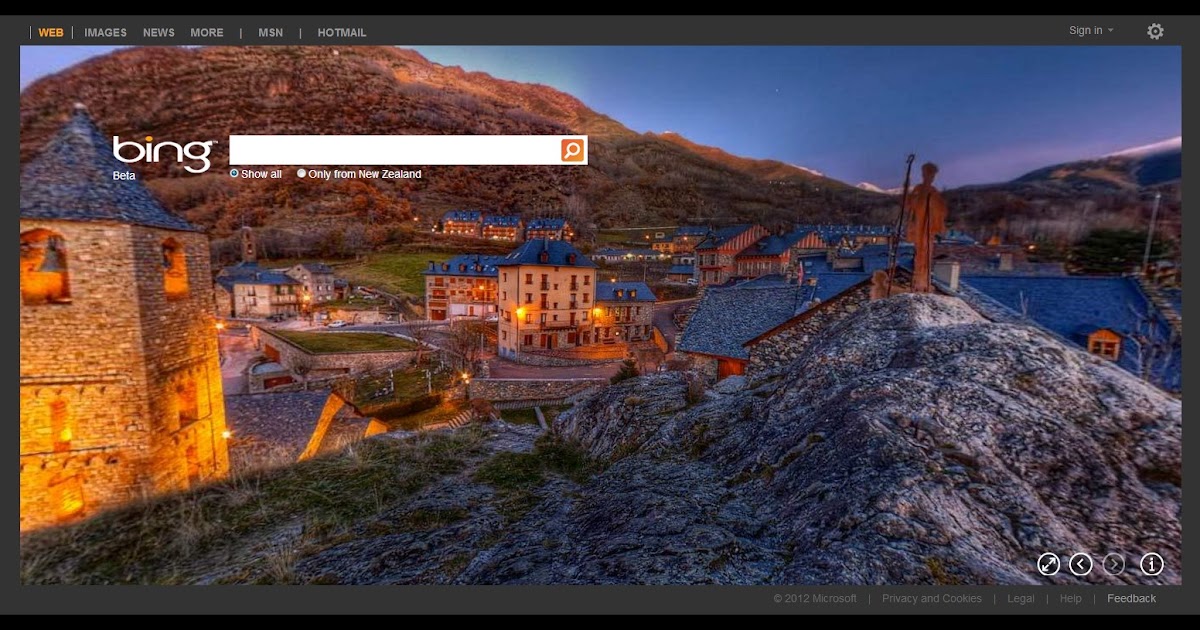 The Beret Project: Today's BING home-page
