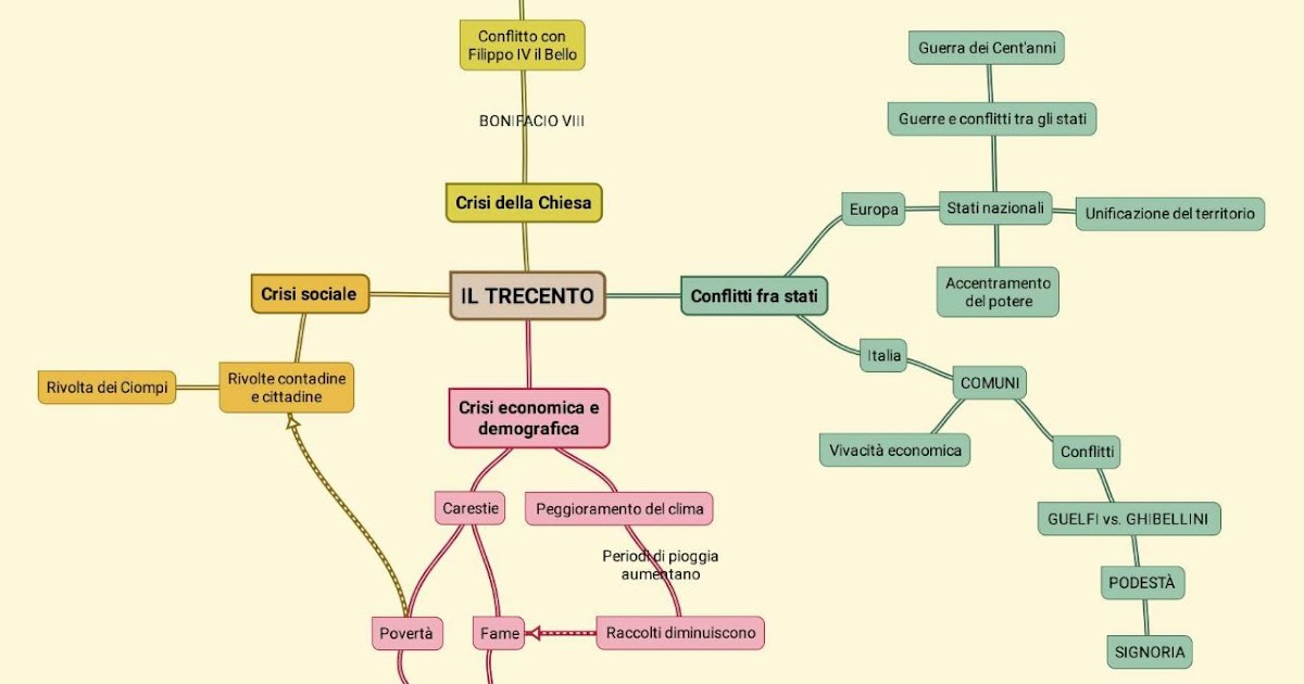 Non solo geografia...: Una mappa sul Trecento