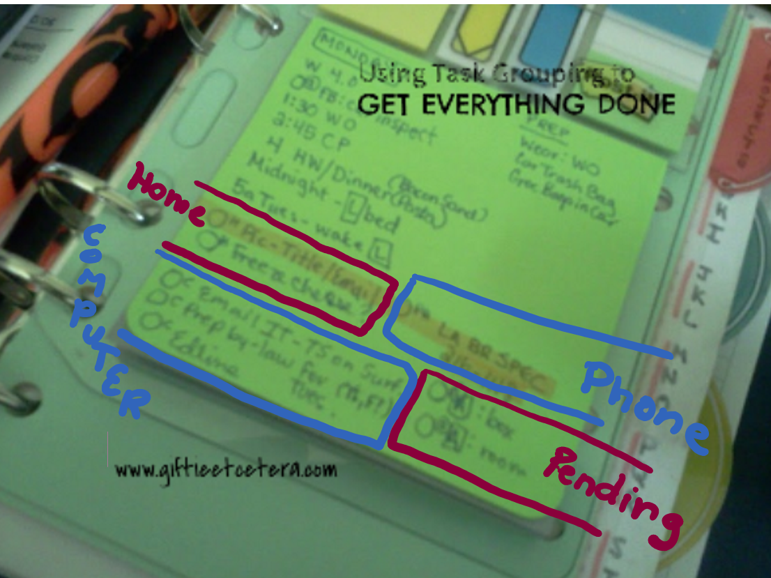 Get Everything Done: Using Task Grouping in a Planner | Giftie Etcetera ...