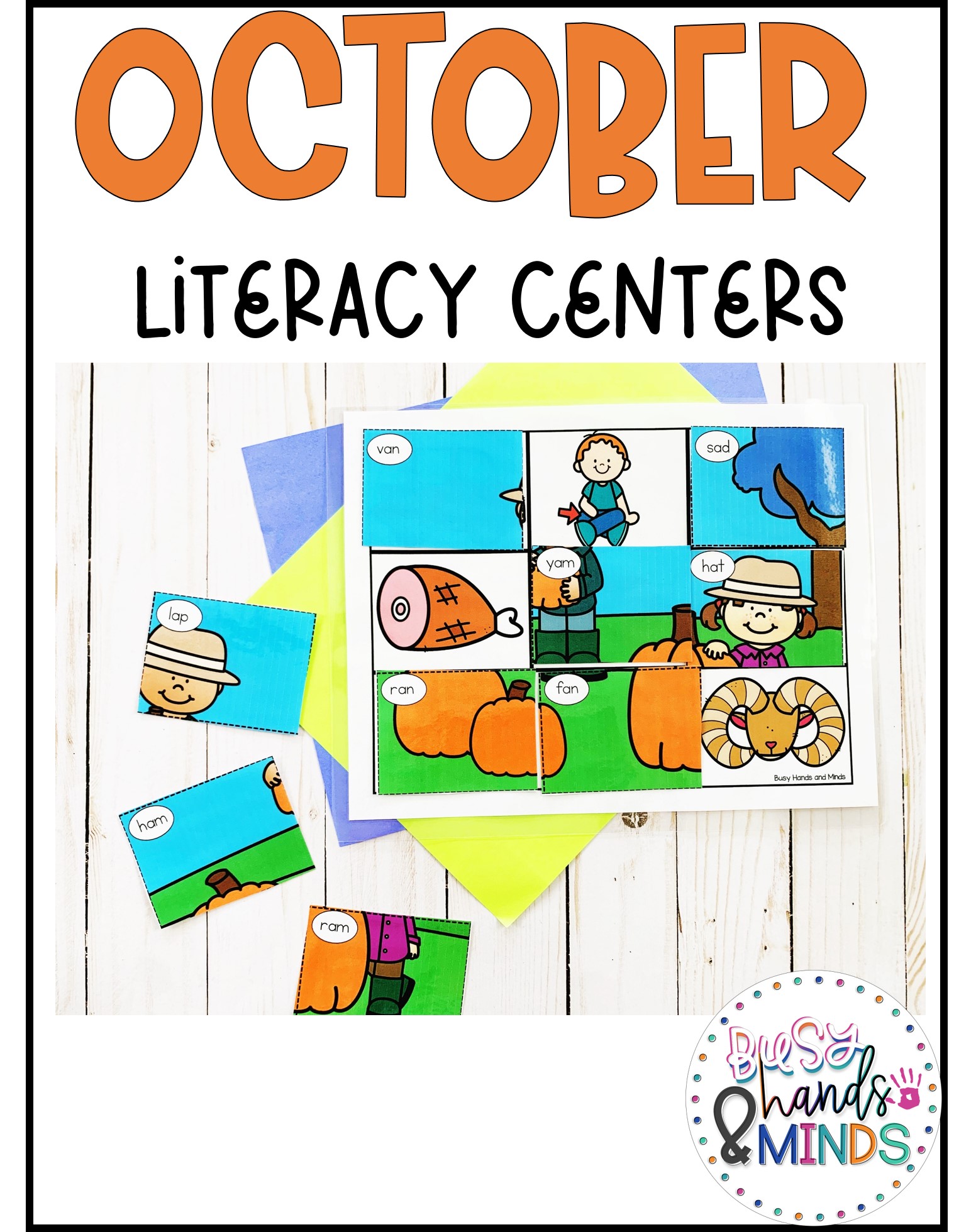 October Literacy Centers | Busy Hands and Minds