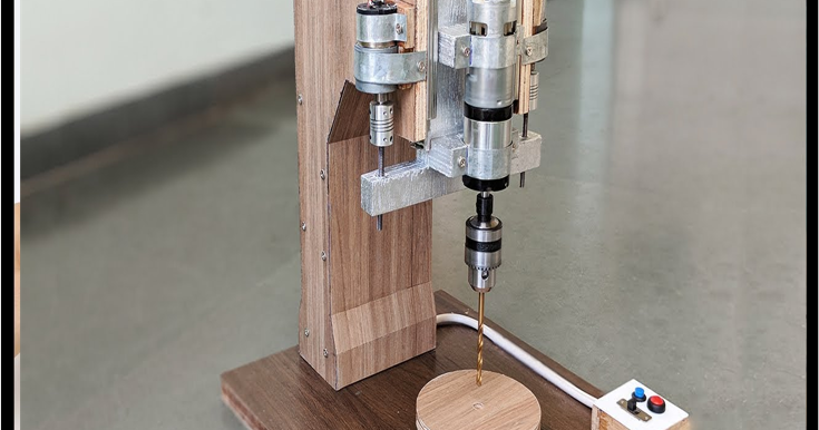 How to Make an Automatic Drill Press Machine at Home | MagOne 2016
