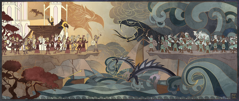 The Altmer Versus the Maormer | Ilona's Illustrations