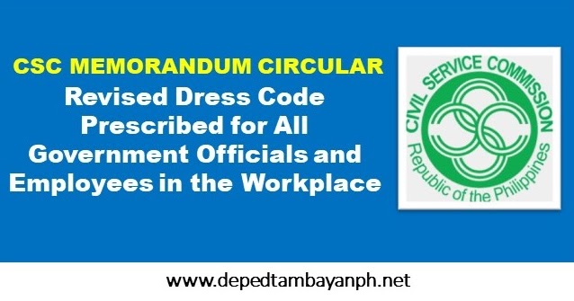 Revised Dress Code Prescribed for All Government Officials and ...