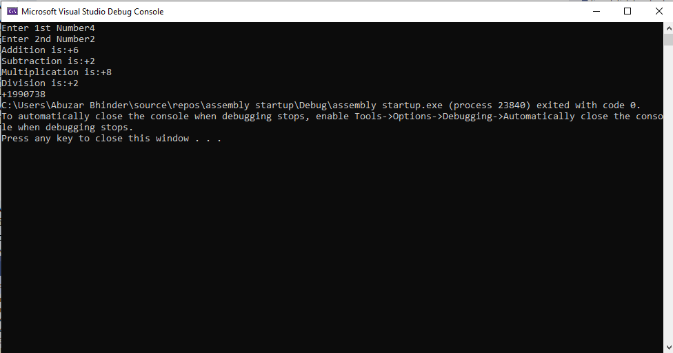 How to Perform Arithmetic Operations on Numbers In Assembly Language