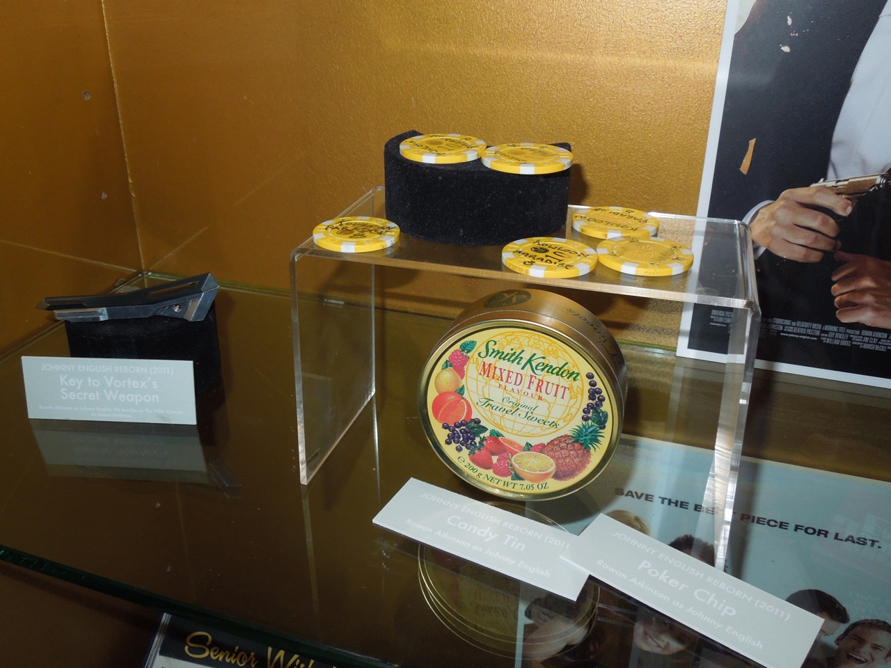 Johnny English costumes and Reborn props on display... - domesticjenni