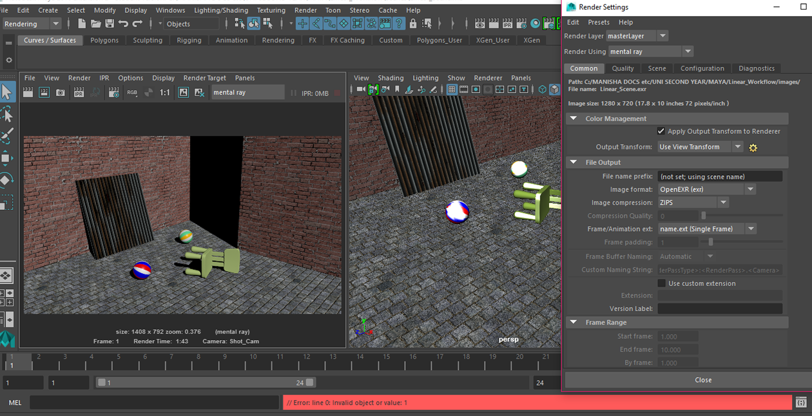 Manisha Dusila - BA (HONS) Computer Animation Arts, UCA Rochester: Maya ...