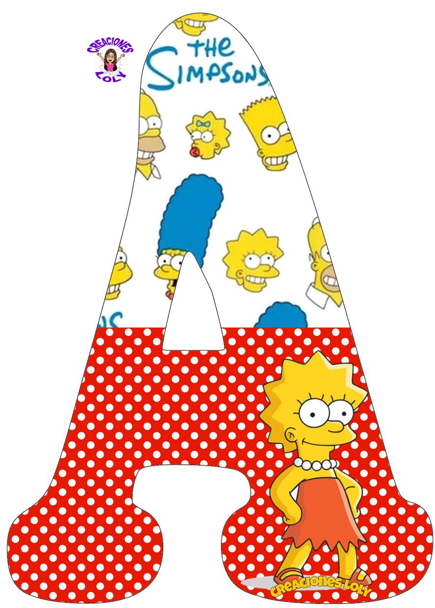 Creaciones Loly: Abecedario Lisa Simpson