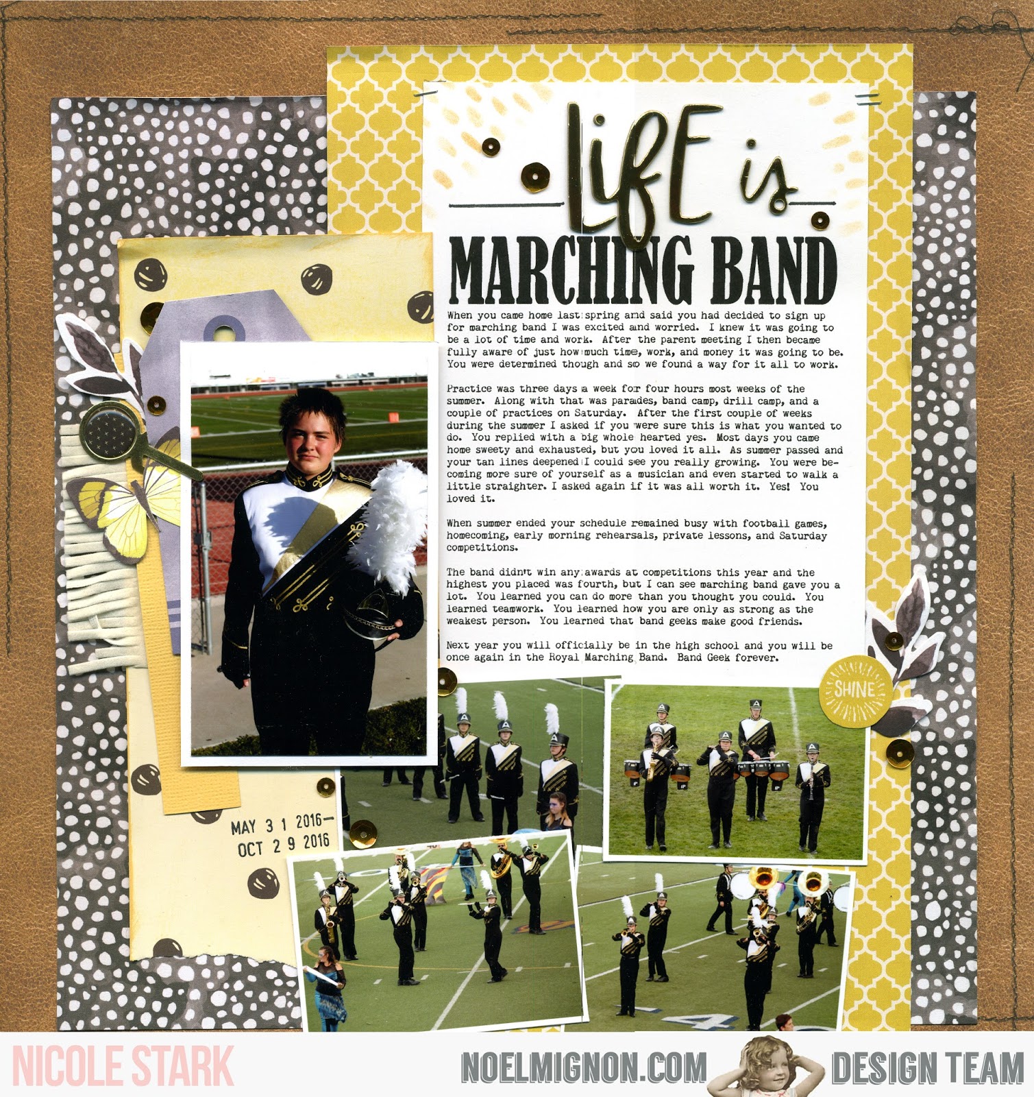 NoelMignon.com Layouts and Projects: Life is Marching Band with Little ...