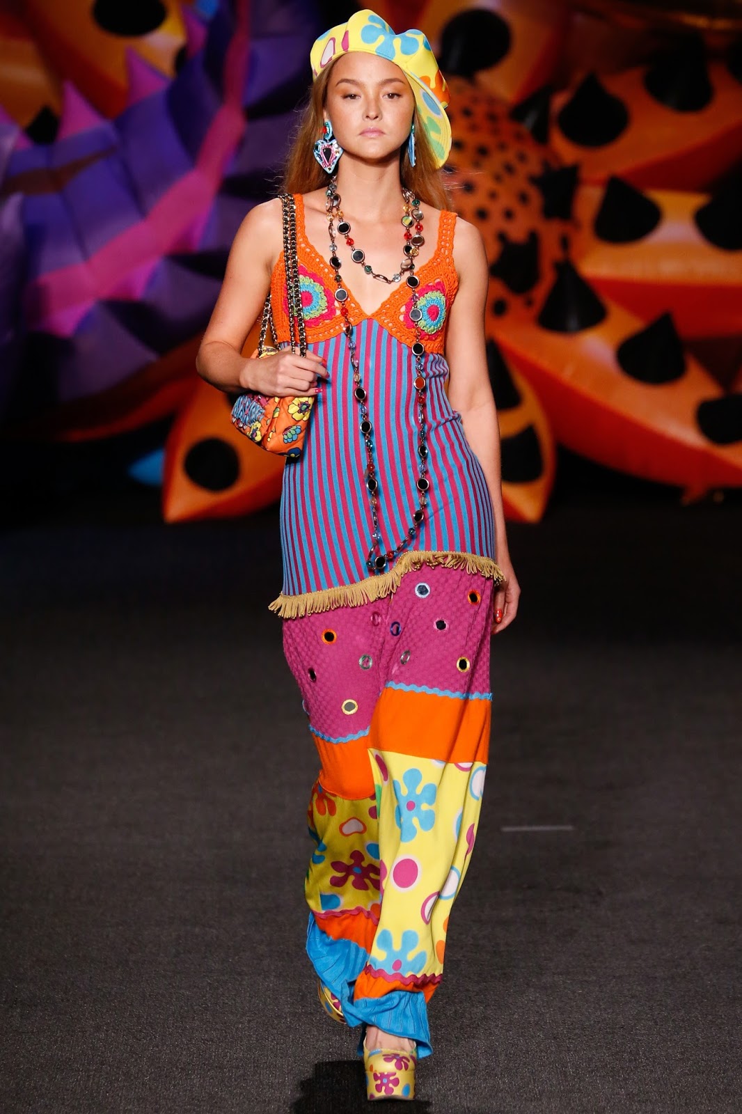 Moschino brings a funky and colourful Resort 2017 collection